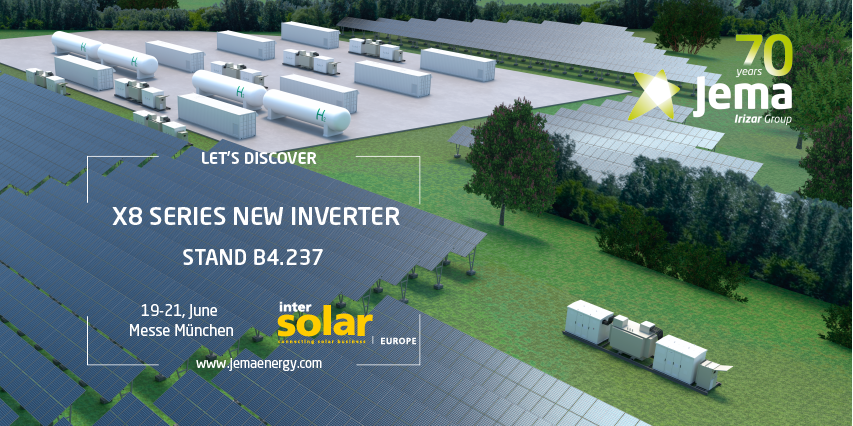 Jema anuncia la presentación del inversor X8 series en Intersolar Europe 2024 - JEMA Energy